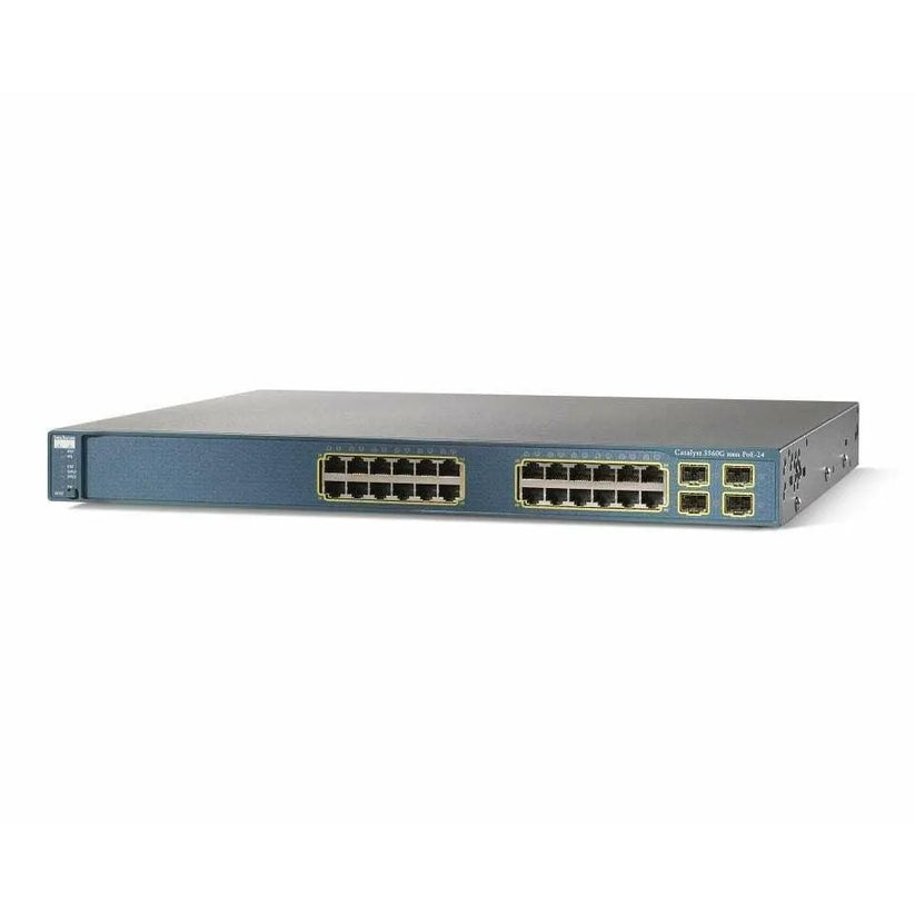Cisco Catalyst 3560G 24 Port Gigabit POE Switch - WS-C3560G-24PS-S ...